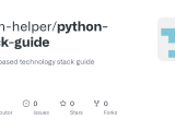 Github Open Helper Python Stack Guide Python Based Technology Stack