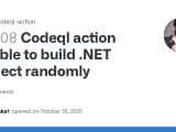 Codeql Action Unable To Build Net Project Randomly Issue 3208