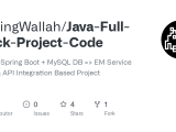 Github Codingwallah Java Full Stack Project Code React Spring Boot