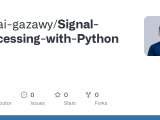 Github Cando Jo Signal Processing With Python