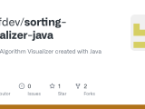 Github Bluffdev Sorting Visualizer Java Sorting Algorithm Visualizer