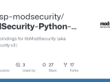 Github Owasp Modsecurity Modsecurity Python Bindings Python Bindings
