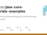 Github Favtuts Java Core Tutorials Examples Full Source Code For