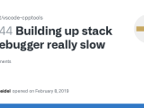 Building Up Stack In Debugger Really Slow Issue 3144 Microsoft