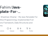 Github Hr Fahim Java Template For Competitive Programming Author