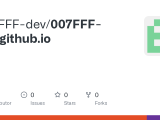 Github 007fff Dev 007fff Dev Github Io