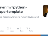 Github Mistrymm7 Python Devops Template From Zero Repository For