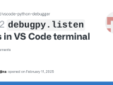 Debugpy Listen Fails In Vs Code Terminal Issue 612 Microsoft