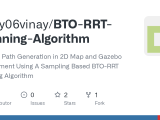 Github Vinay06vinay Bto Rrt Planning Algorithm Optimal Path