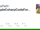 Github Vidyapatil Samplecsharpcodeforanalysis