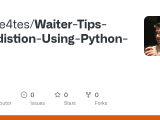 Github Emre4tes Waiter Tips Predistion Using Python