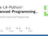 Github Keira L4 Python Advanced Programming Assessment Assignment