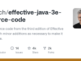 Github Jbloch Effective Java 3e Source Code The Source Code From The