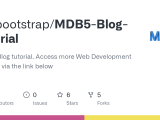 Github Mdbootstrap Mdb5 Blog Tutorial Mdb5 Blog Tutorial Access