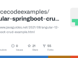 Github Sourcecodeexamples Angular Springboot Crud Example Https