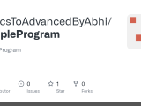Github Basicstoadvancedbyabhi Sampleprogram Sampleprogram