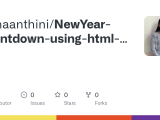 Github Nishaanthini Newyear Countdown Using Html Css Javascript