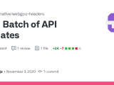 Batch Of Api Updates By Kangz Pull Request 70 Webgpu Native Webgpu