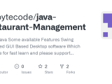 Github Thebytecode Java Restaurant Management That Is Java Some