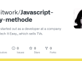 Github Macitwork Javascript Array Methode You Just Started Out As A