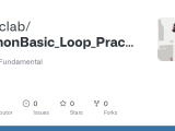 Github Mnrclab Pythonbasic Loop Practice Python Fundamental