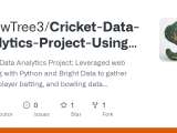 Pull Requests Pillowtree3 Cricket Data Analytics Project Using Web