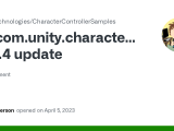 Com Unity Charactercontroller 1 0 0 Exp 4 Update Issue 2 Unity