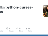 Github Ycidev Python Curses Snake