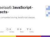 Github Mihaelaa6 Javascript Projects Projects Completed During