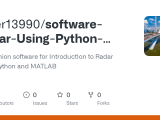Github Peter13990 Software Radar Using Python And Matlab Companion