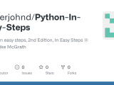 Python In Easy Steps Chapter 10 Sample Py At Master Bowerjohnd Python