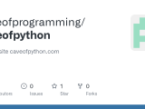 Github Caveofprogramming Caveofpython For The Site Caveofpython