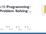 Github Oishi18 Programming For Problem Solving With Python