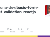 Github Dennismbugua Basic Form Input Validation Reactjs