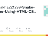 Github Vishakha221299 Snake Game Using Html Css And Javascript