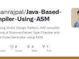 Github Namanrajpal Java Based Compiler Using Asm Made Using Visitor