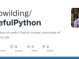 Github Viljowilding Usefulpython A Collection Of Useful Python