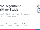 Github Inmeso Algorithm Algorithm Study A Repository For Algorithm