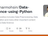 Github Ammarmohsin Data Science Using Python This Repository