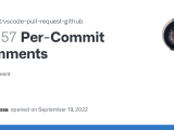 Per Commit Comments Issue 3957 Microsoft Vscode Pull Request