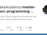 Github 4geeksacademy Master Python Programming Exercises Practice