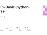 Github Firstfx Basic Python Course คอร ส Python ล ง