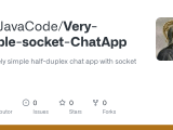 Github Benjavacode Very Simple Socket Chatapp Extremely Simple Half