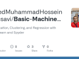 Github Seyedmuhammadhosseinmousavi Basic Machine Learning With Python