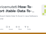 Github Mauricemuteti How To Export Jtable Data To Excel In Java