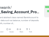 Github Keehwank Java Saving Account Program Design And Abstract
