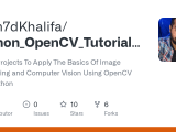 Github Ahm7dkhalifa Python Opencv Tutorial Projects Set Of Projects
