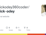 Github Patrickodey360coder Patrick Odey A Personal Website