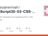 Github Romeojeremiah Javascript30 03 Css Variables Using Css