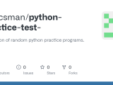 Github Mercsman Python Practice Test Collection Of Random Python